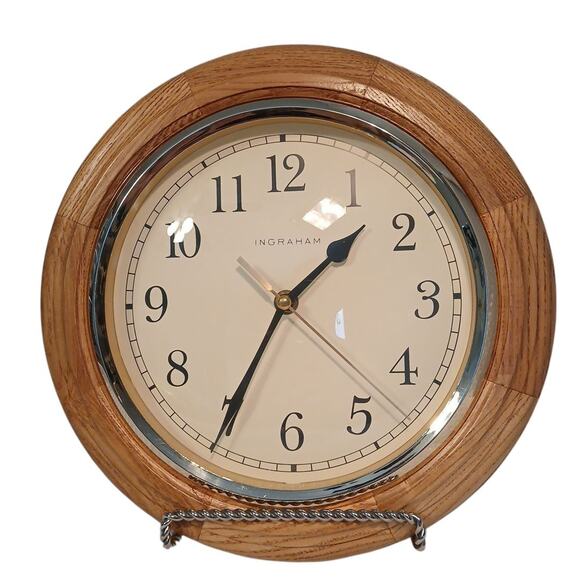 Ingraham | Wall Decor | Ingraham Solid Oak 15 Wood Frame Bubble Glass ...